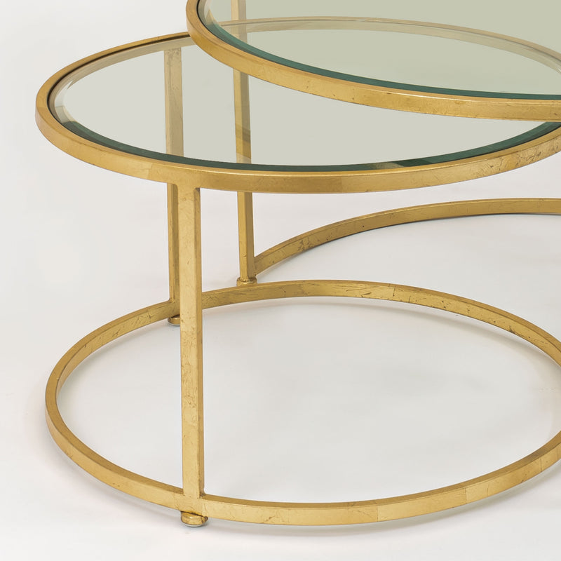 Gin Shu Tempered Glass Top Nest of Tables – Bedtime Superstores